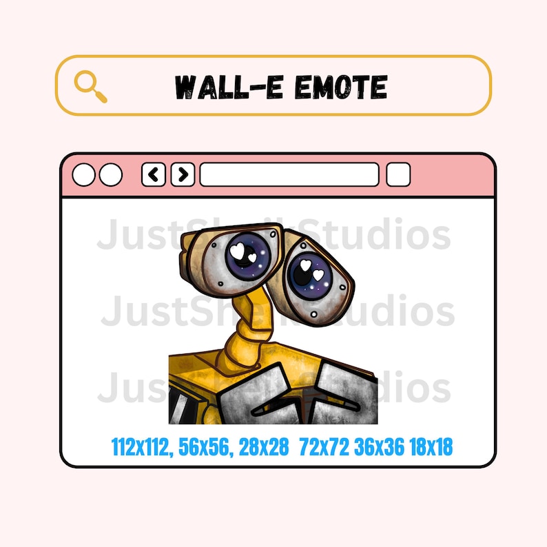 WALL-E Stare Cute Emote for Twitch Discord Youtube - Etsy
