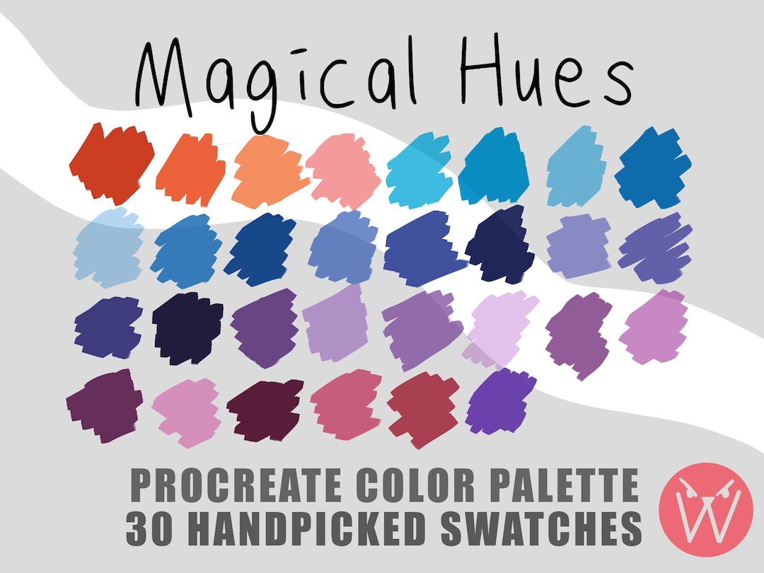 Magical Hues Colour Palette, 30 Colours, Procreate Colour Palette ...