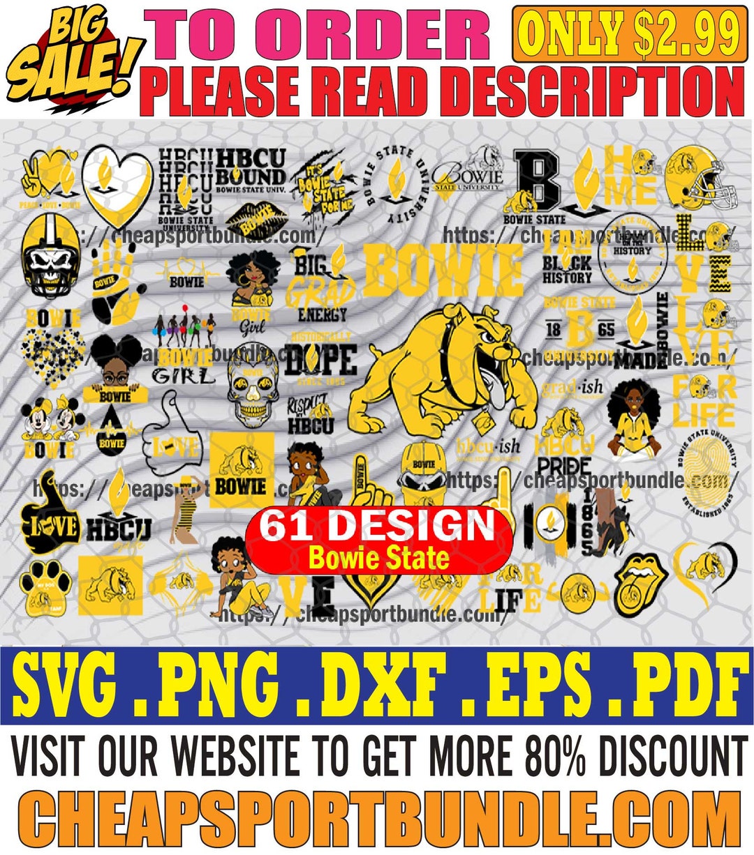 Bowie State University Svg HBCU Svg Collections HBCU Svg - Etsy