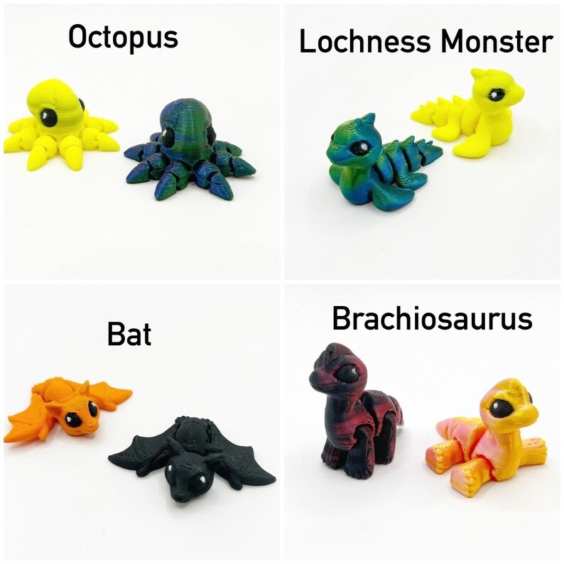 Easter Egg Surprise Critters, 3D Printed Mystery Animals, Easter Basket ...