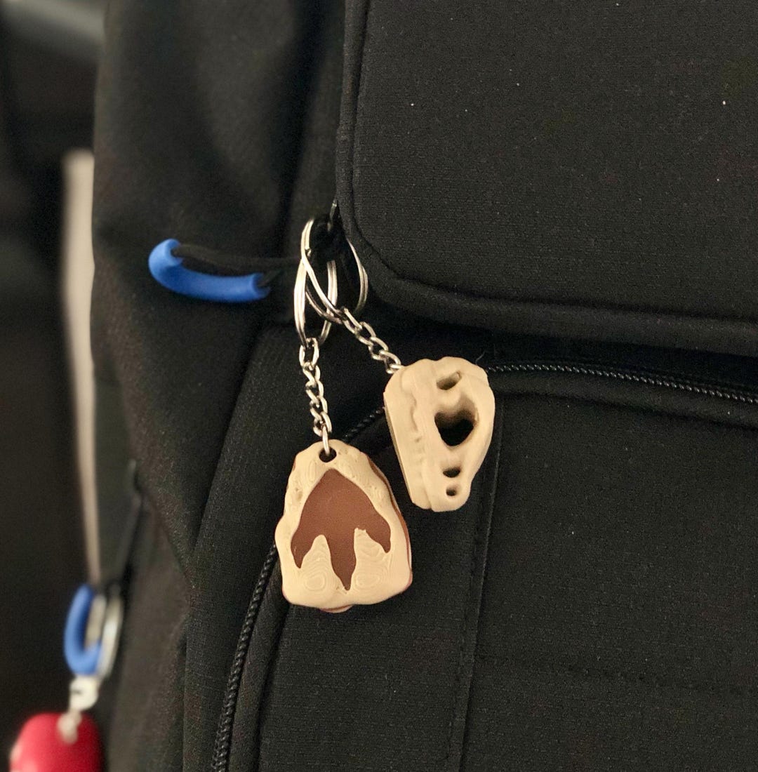 Dinosaur/fossil Key Chains - Etsy