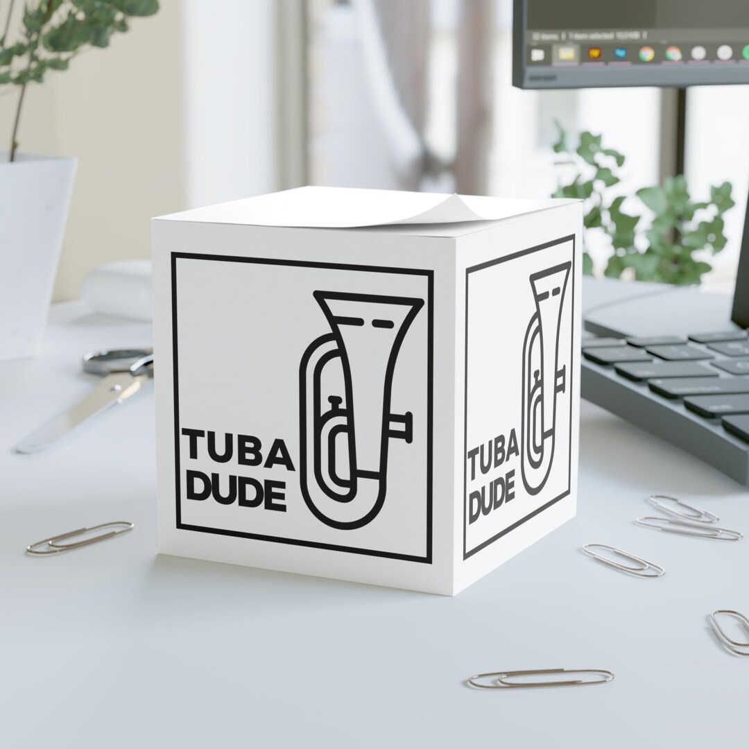 Tuba Dude Note Cube - Etsy