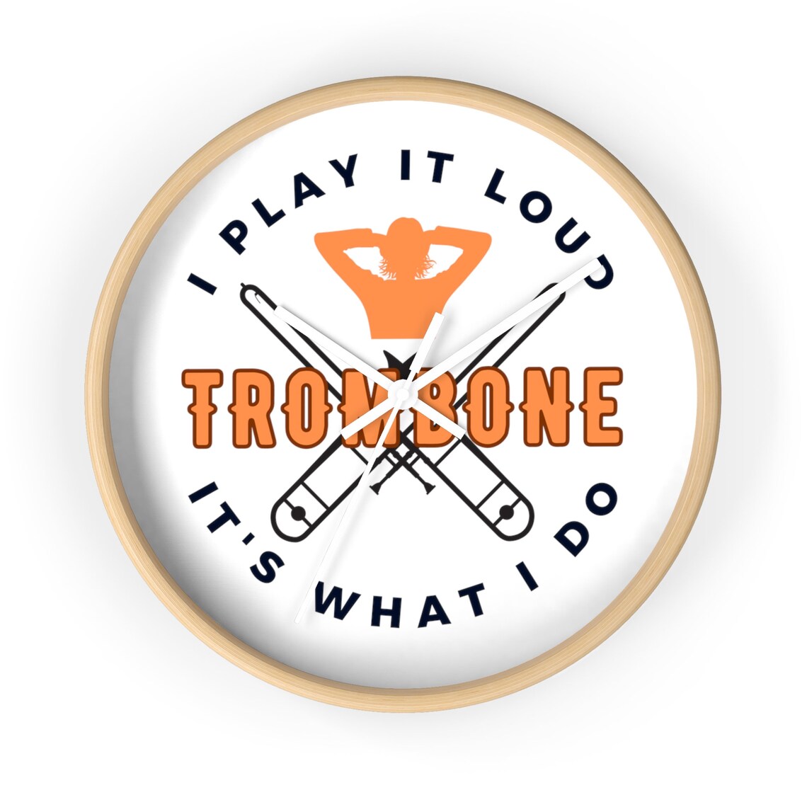 I Play It Loud - Trombone Wall Clock - Etsy