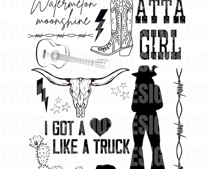 Lainey Wilson SVG, PNG, Country Music, Western, Song Titles, Bell ...
