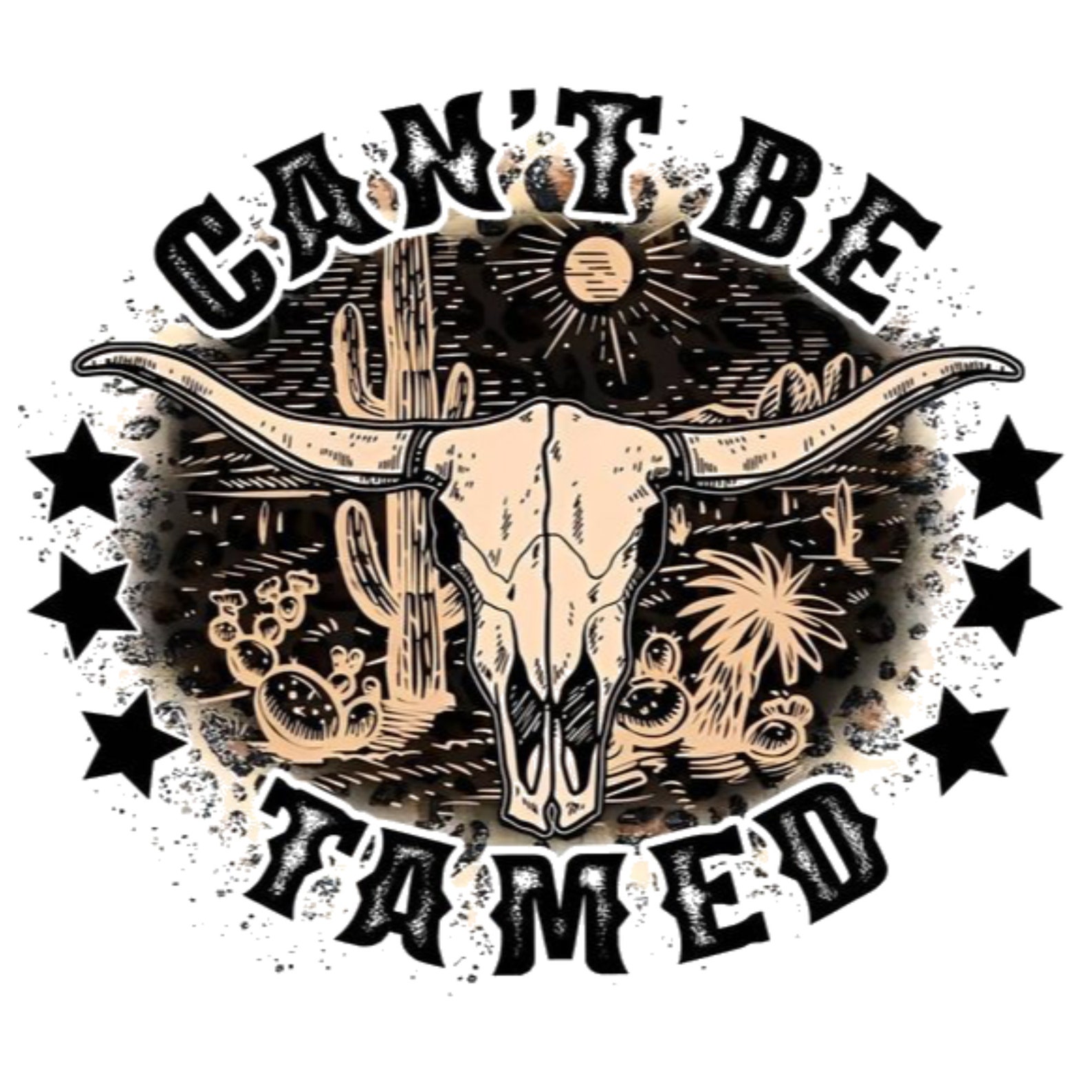 Can't Be Tamed | PNG | Digital Download Design Png | Western | Cow ...