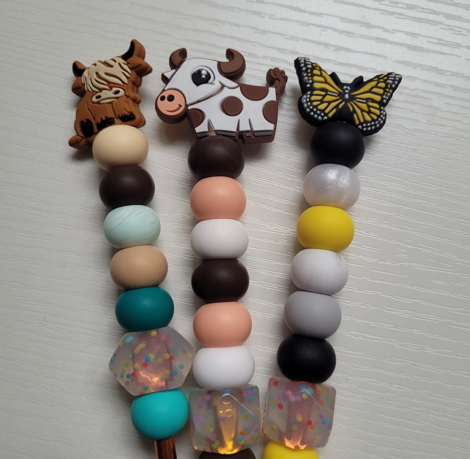 Crochet Hooks Silicone Beads Ergonomic | Animal Focal Bead Toppers ...