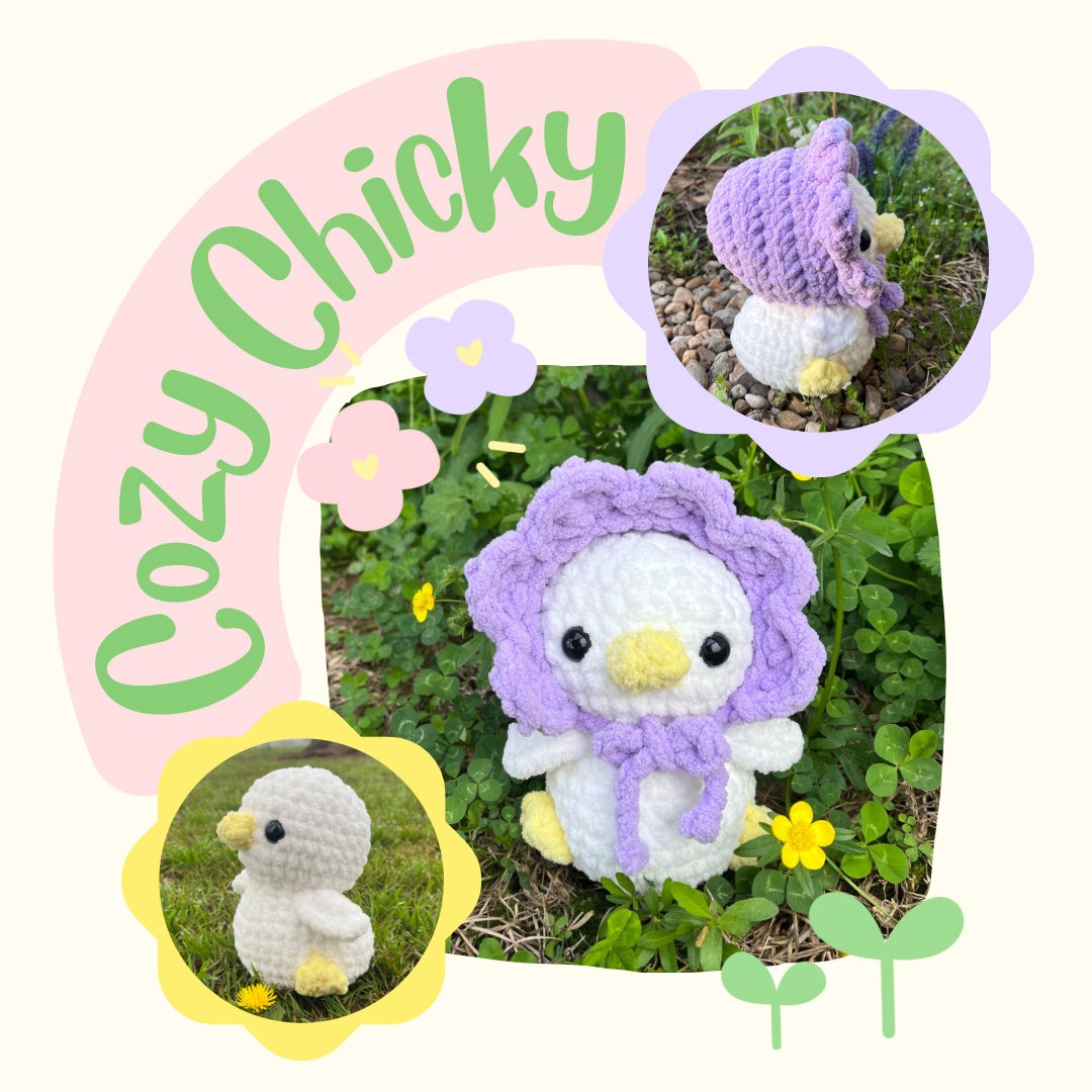 Cozy Chicky Crochet Amigurumi Pattern Duck Chicken - Etsy