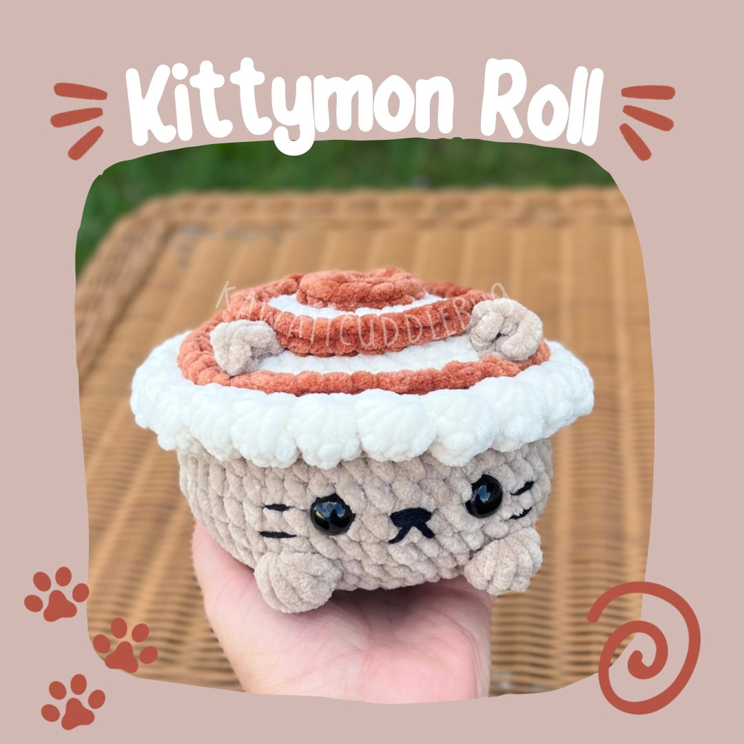 Kittymon Roll Crochet Amigurumi Pattern - Etsy