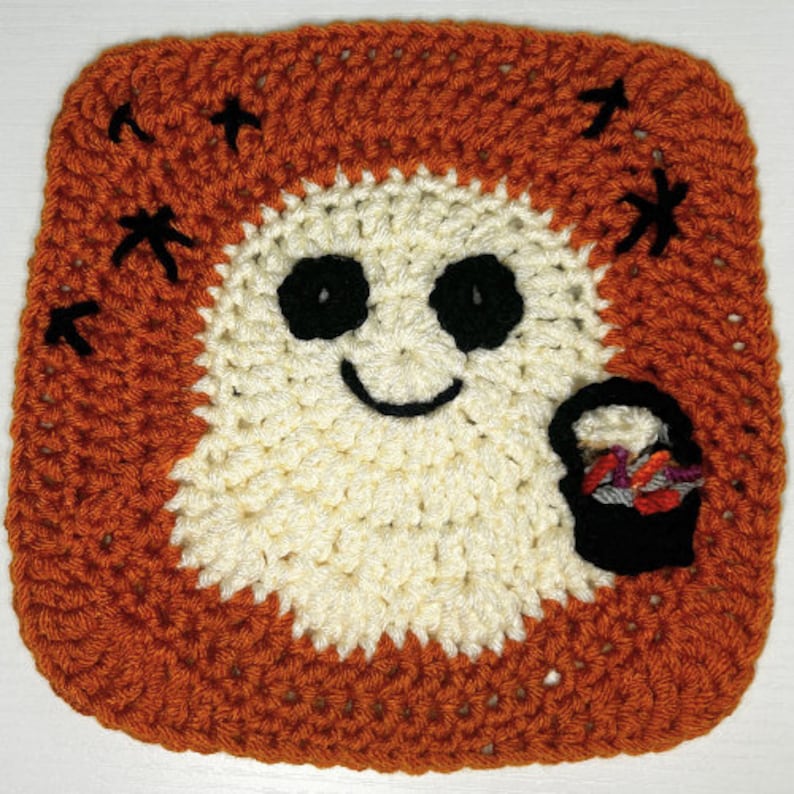 Trick or Treat Ghost Granny Square Pattern - Etsy