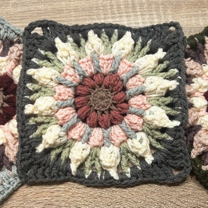 Victorian Wheel Granny Square Pattern - Etsy