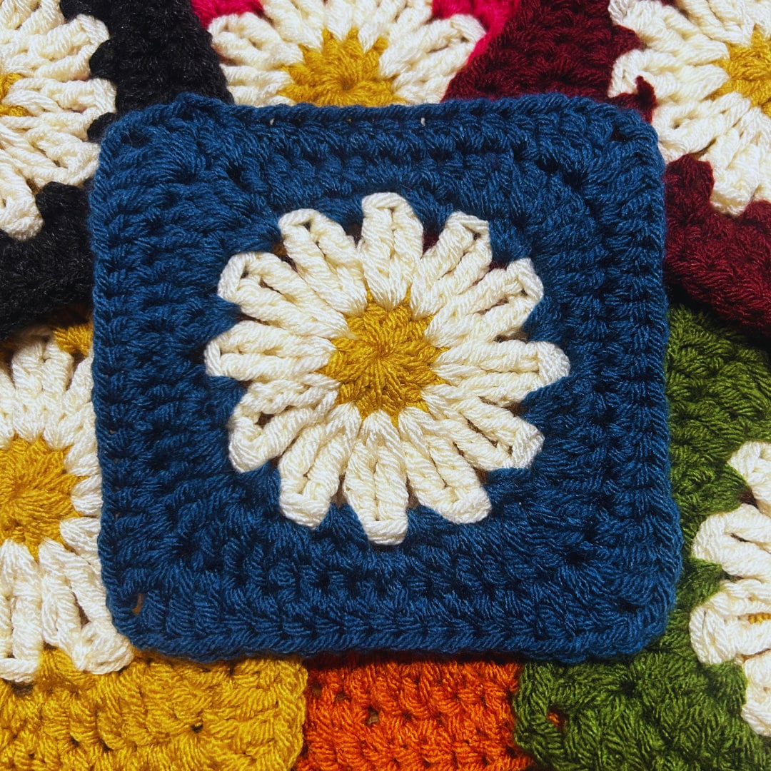 Simple Daisy Granny Square Pattern - Etsy