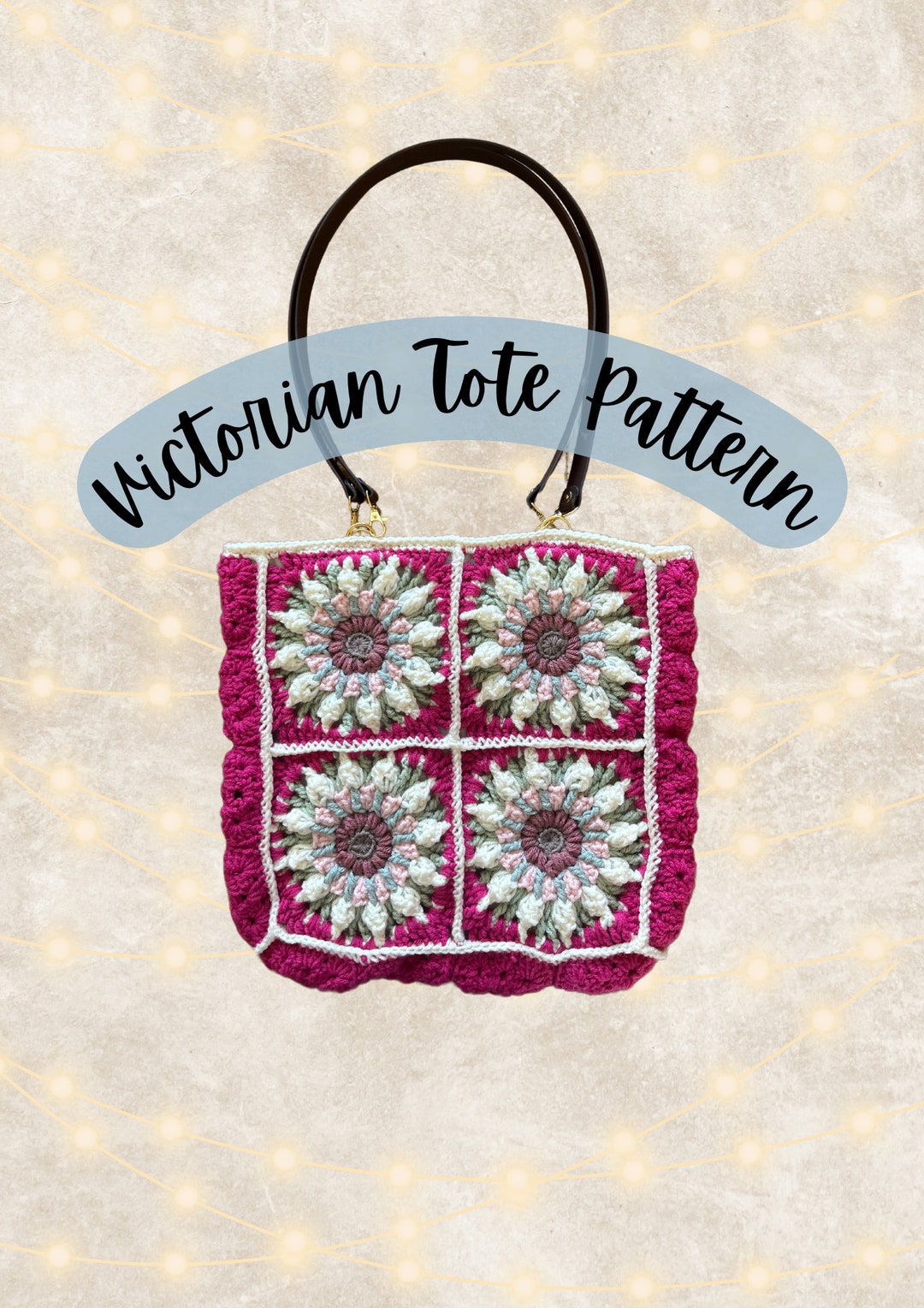 Victorian Tote FULL Bag Pattern - Etsy