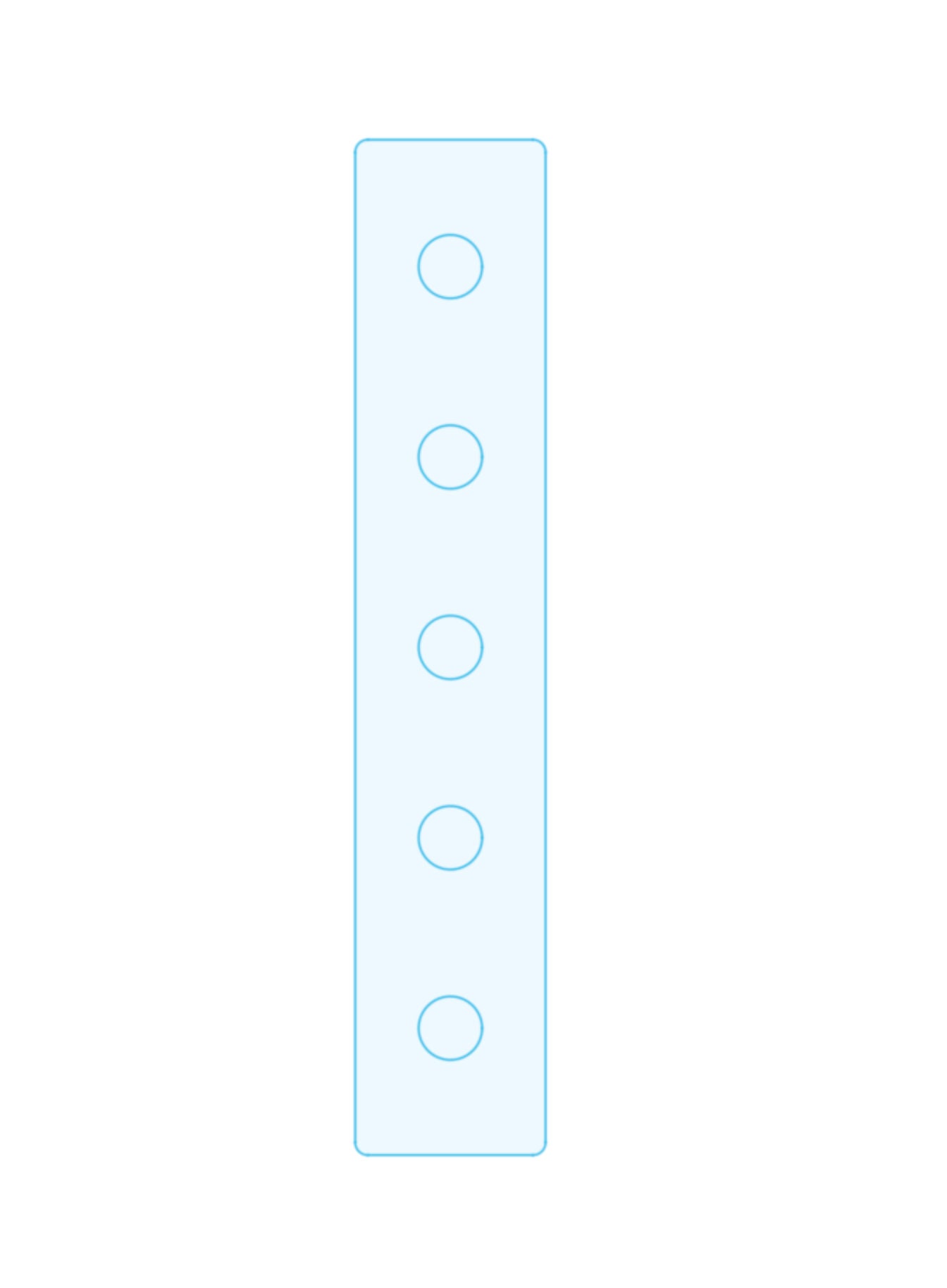 Dimple Die Gussets A Pillar 1" Holes .DXF File - Etsy