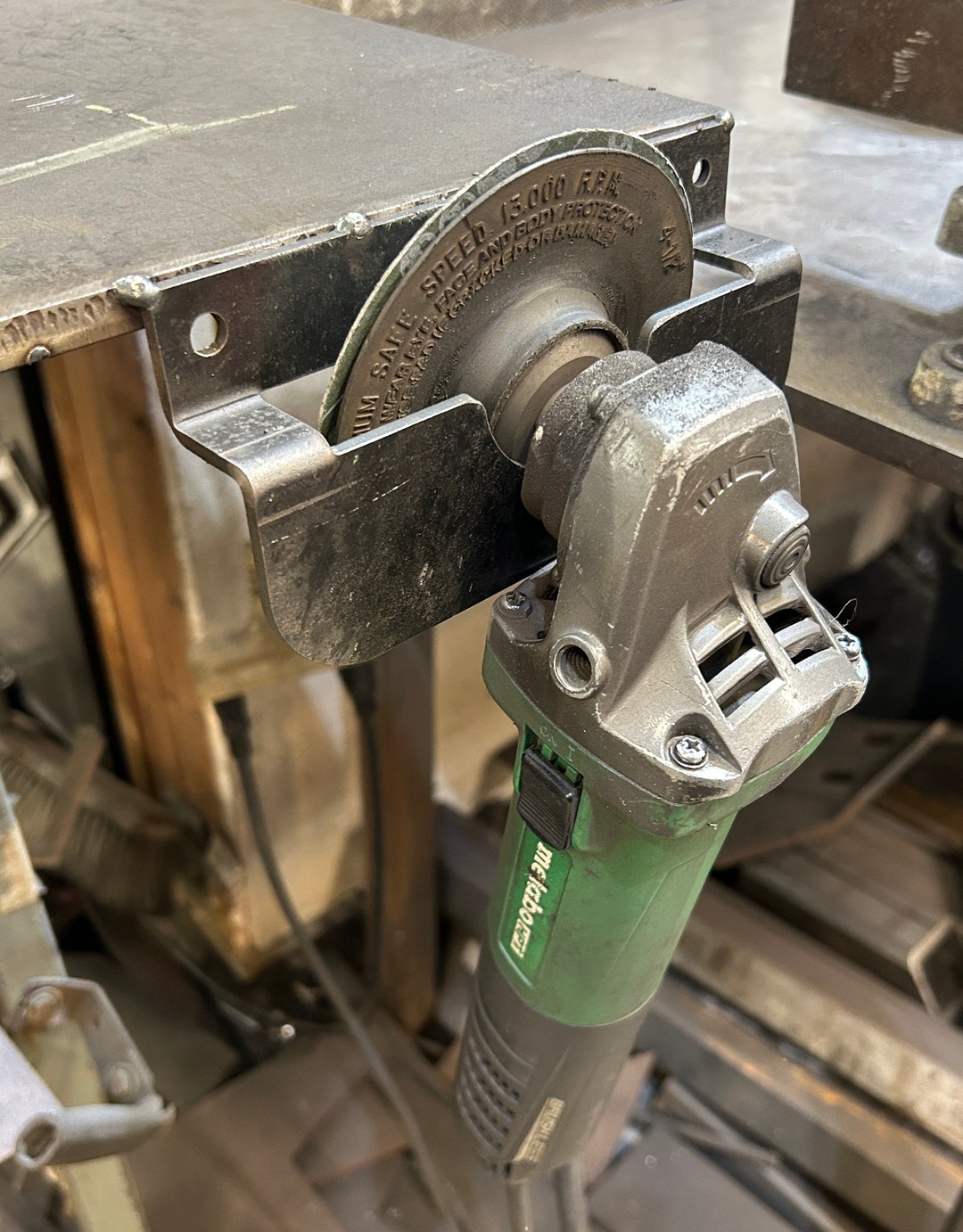 Handcrafted Angle Grinder Holder - Industrial Style Tool Organizer - Etsy