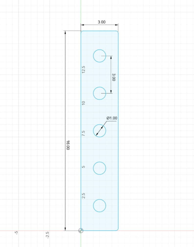 Dimple Die Gussets A Pillar 1" Holes .DXF File - Etsy