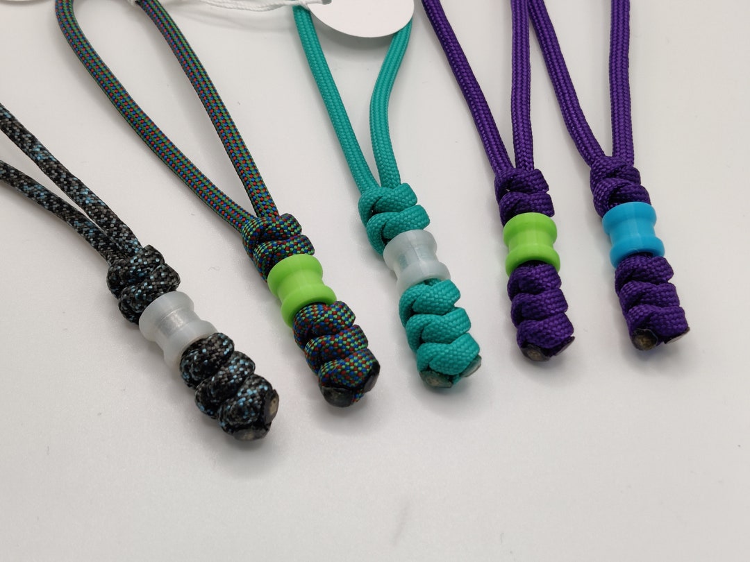 Snake Knot Knife Lanyard With 3d Printed Bead - Etsy
