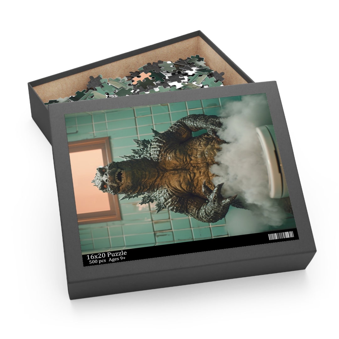 Gift for Movie Fan, Godzilla Puzzle 120, 252, 500-piece - Etsy
