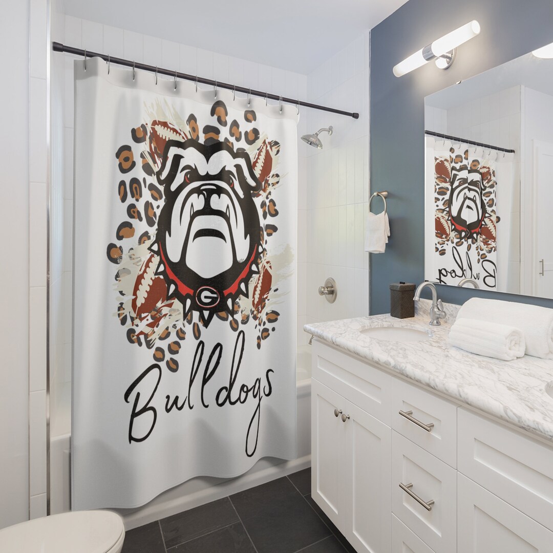 UGA, Bulldog Themed Shower Curtains - Etsy