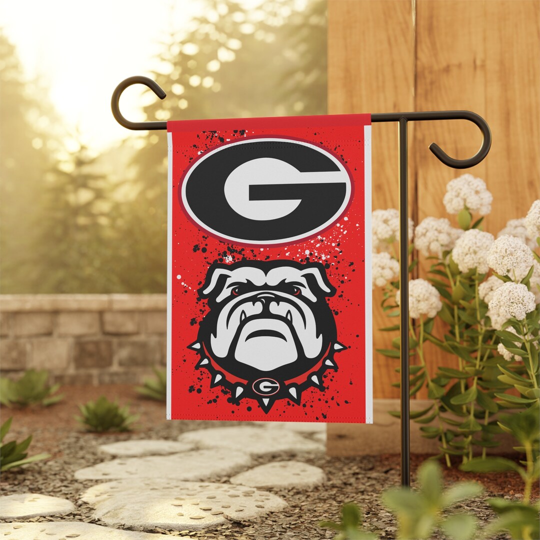 GA Bulldogs. UGA Themed Garden & House Banner - Etsy