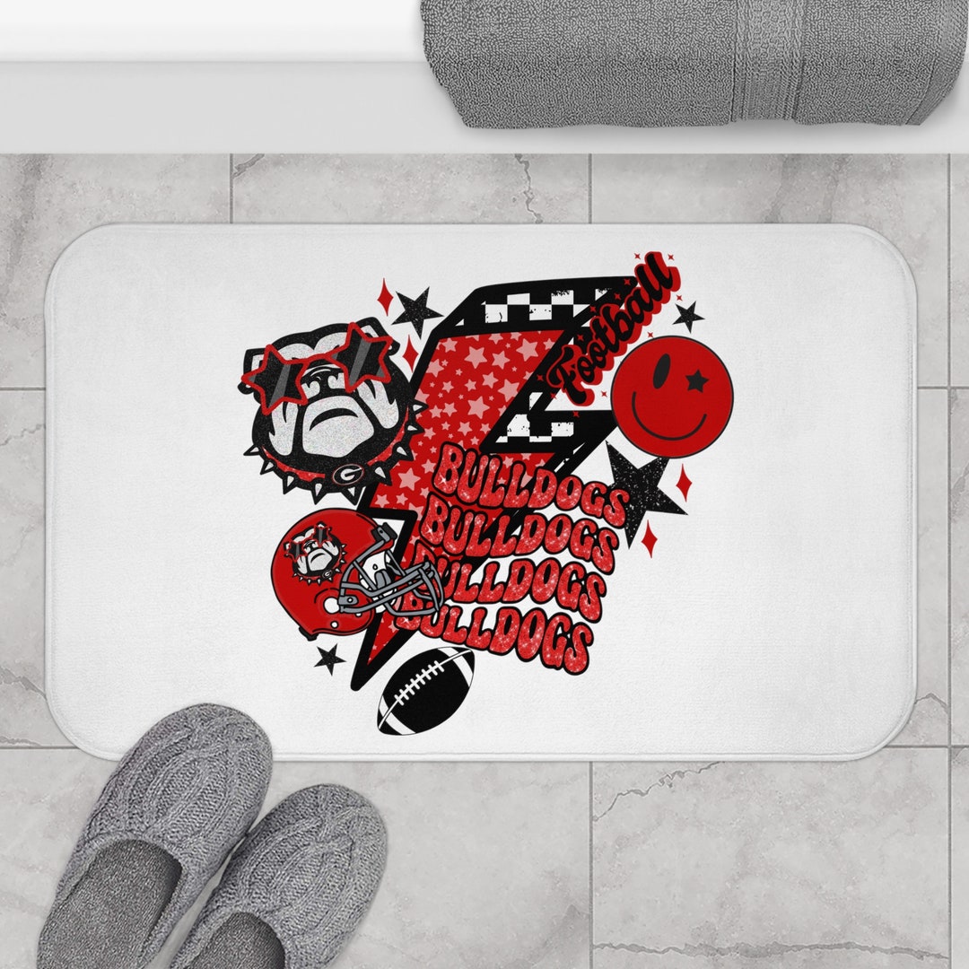 UGA, Bulldog Themed Bath Mat - Etsy