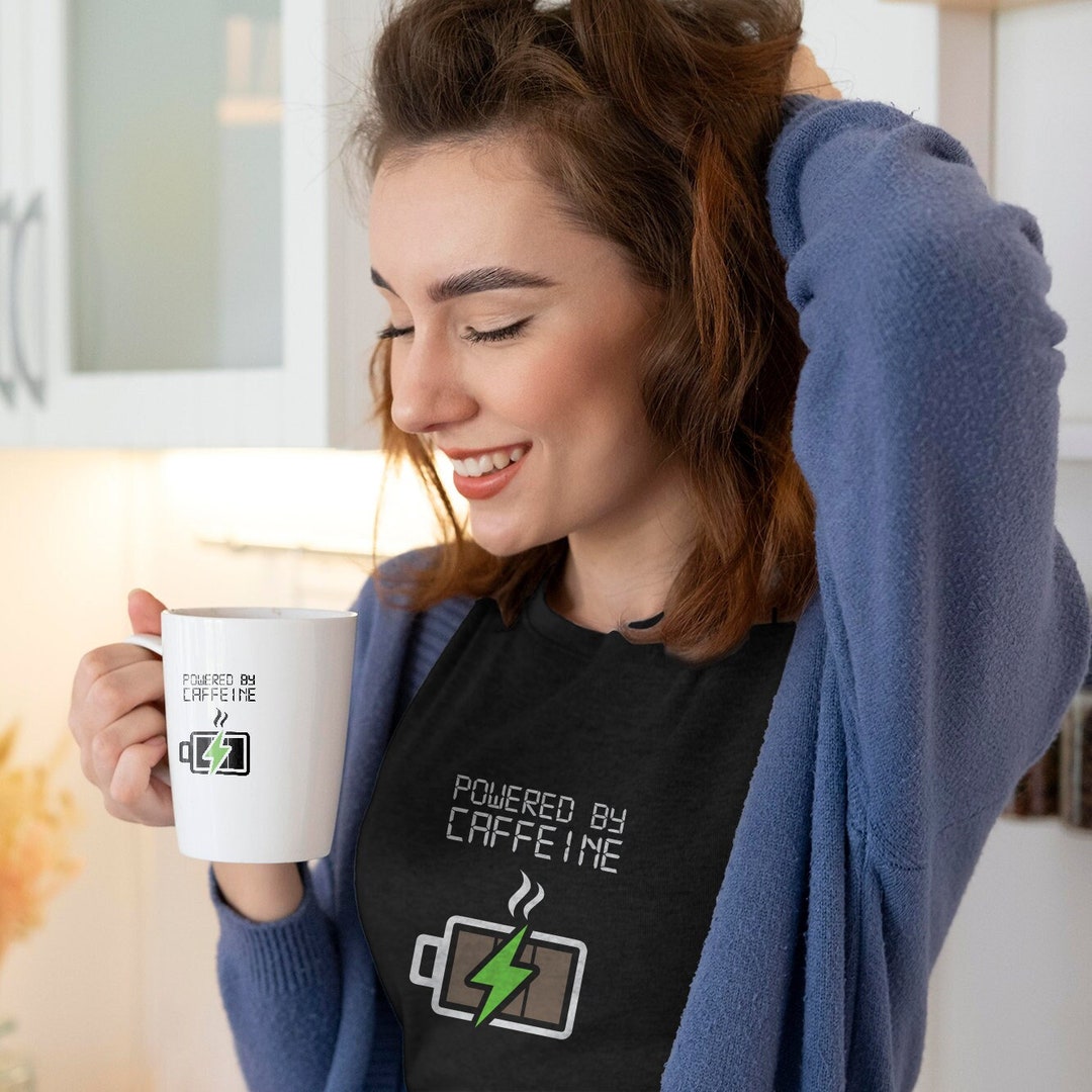 Powered by Caffeine, Digital Printable, Instant Download, Modern Home ...