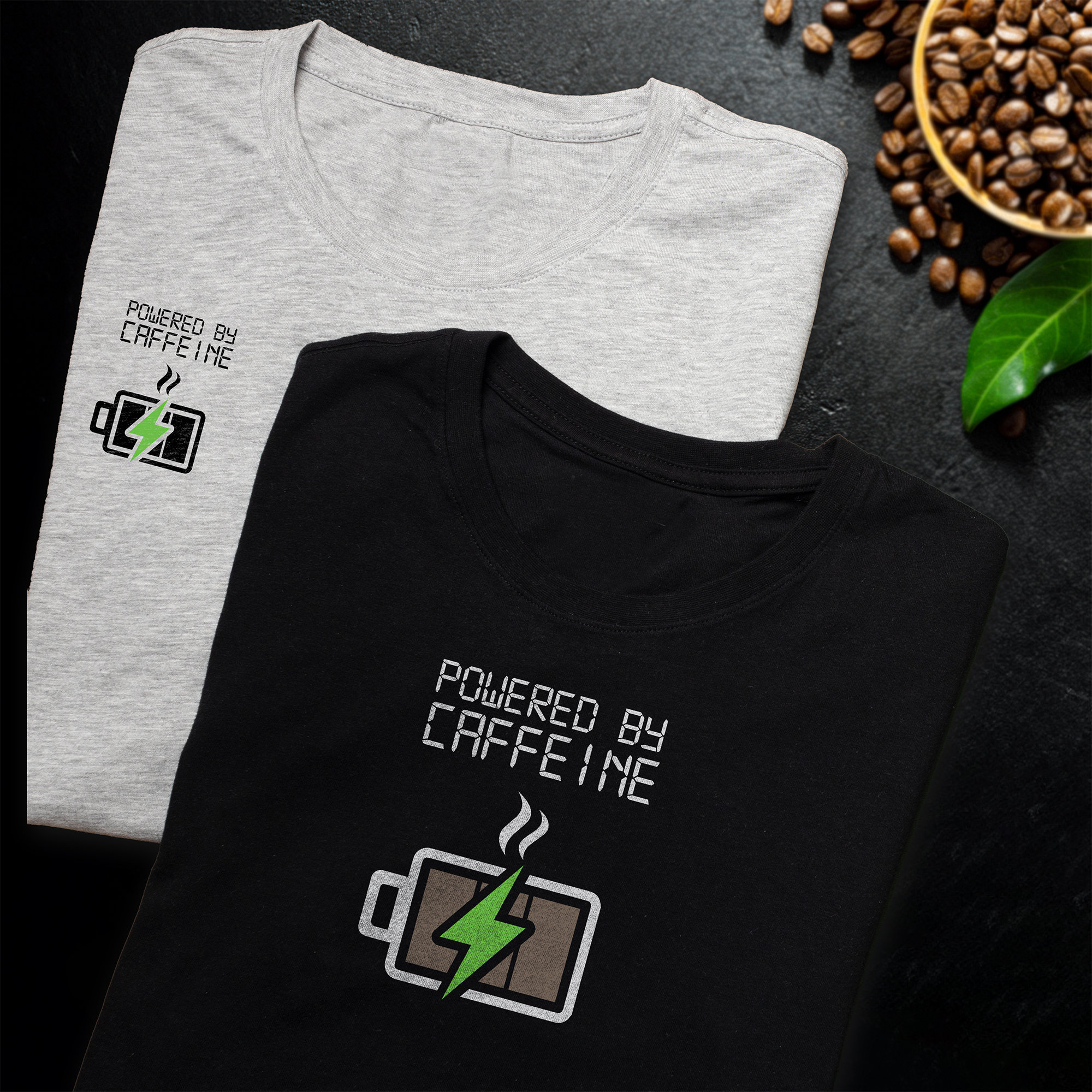 Powered by Caffeine, Digital Printable, Instant Download, Modern Home ...