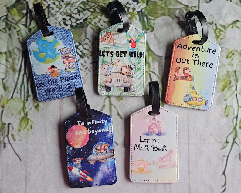 Leather Child Luggage Tags - Etsy