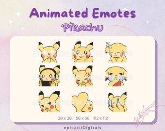 Animated Twitch Emote Pikachu Cheering, Cute Pokemon Twitch Emotes ...