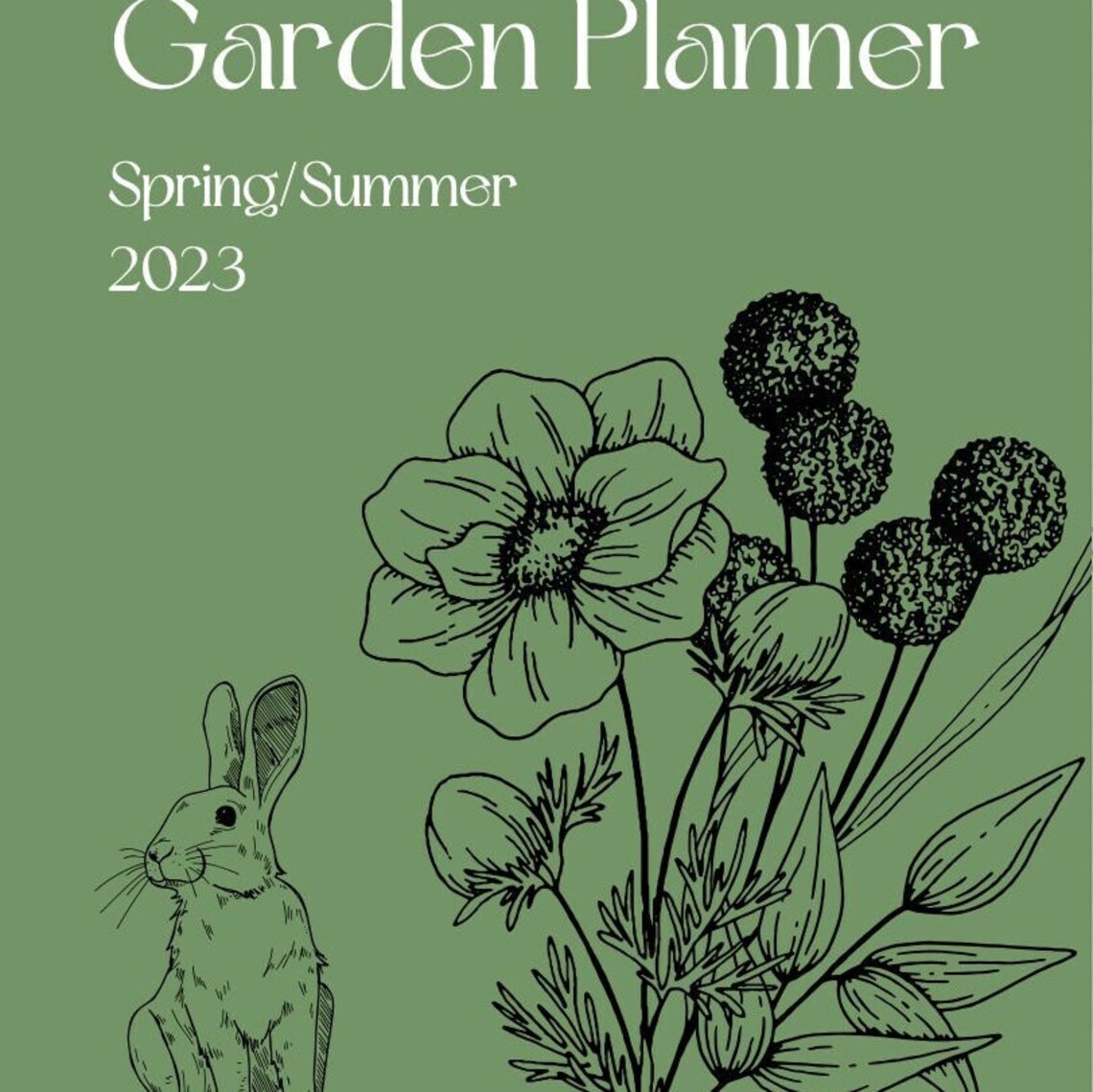 Printable Garden Planner Binder Cover - Etsy