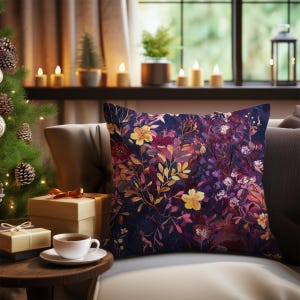 Plum Throw Pillow Cover Fall Decor Cushion Cover Christmas Gift for Mom ...