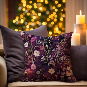 Plum Throw Pillow Cover Fall Decor Cushion Cover Christmas Gift for Mom ...