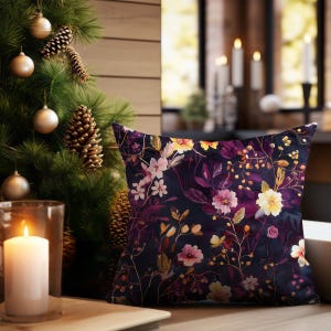 Plum Throw Pillow Cover Fall Decor Cushion Cover Christmas Gift for Mom ...