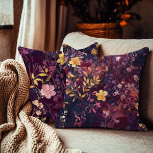 Plum Throw Pillow Cover Fall Decor Cushion Cover Christmas Gift for Mom ...