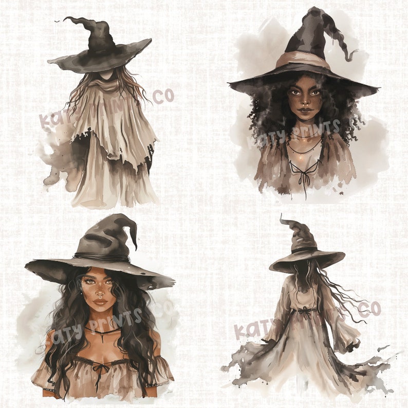 Witch Clipart, Witchy Clipart, Halloween Png - Etsy