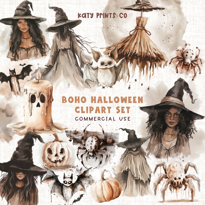 Witch Clipart, Witchy Clipart, Halloween Png - Etsy