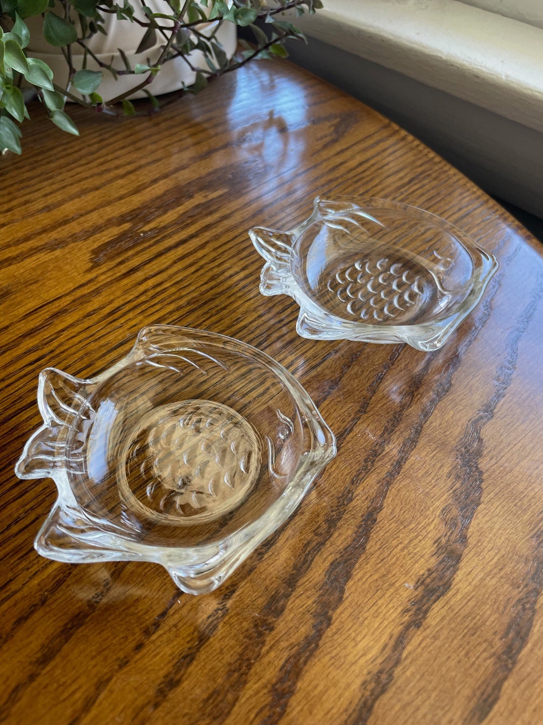 Vintage Glass Fish Butter Pats/ring Dishes - Etsy