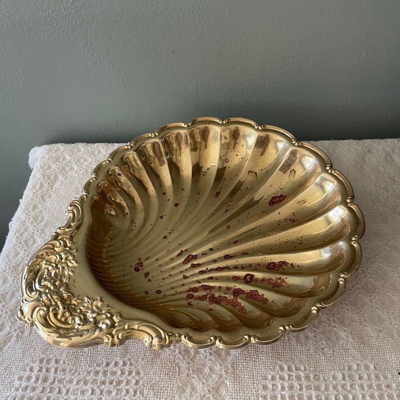 Brass Shell Dish - Etsy
