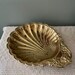 Large Vintage Brass Shell Bowl/dish - Etsy