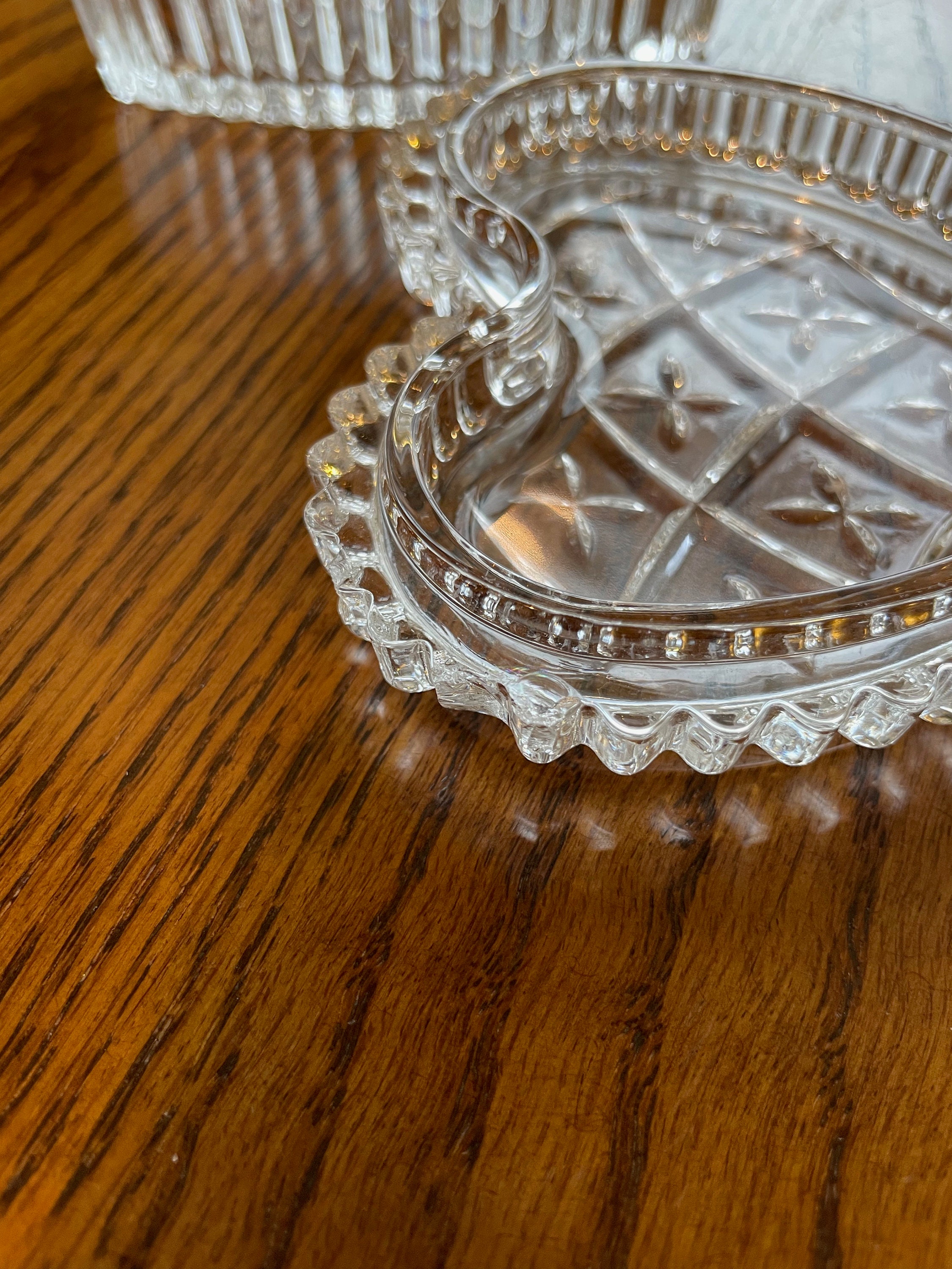 Vintage Mikasa Lead Crystal Heart Trinket Box - Etsy