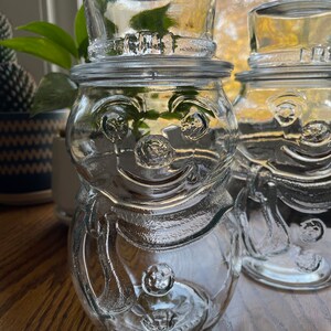 Set of Vintage Libbey Glass Snowman Jars - Set of 2 - Etsy