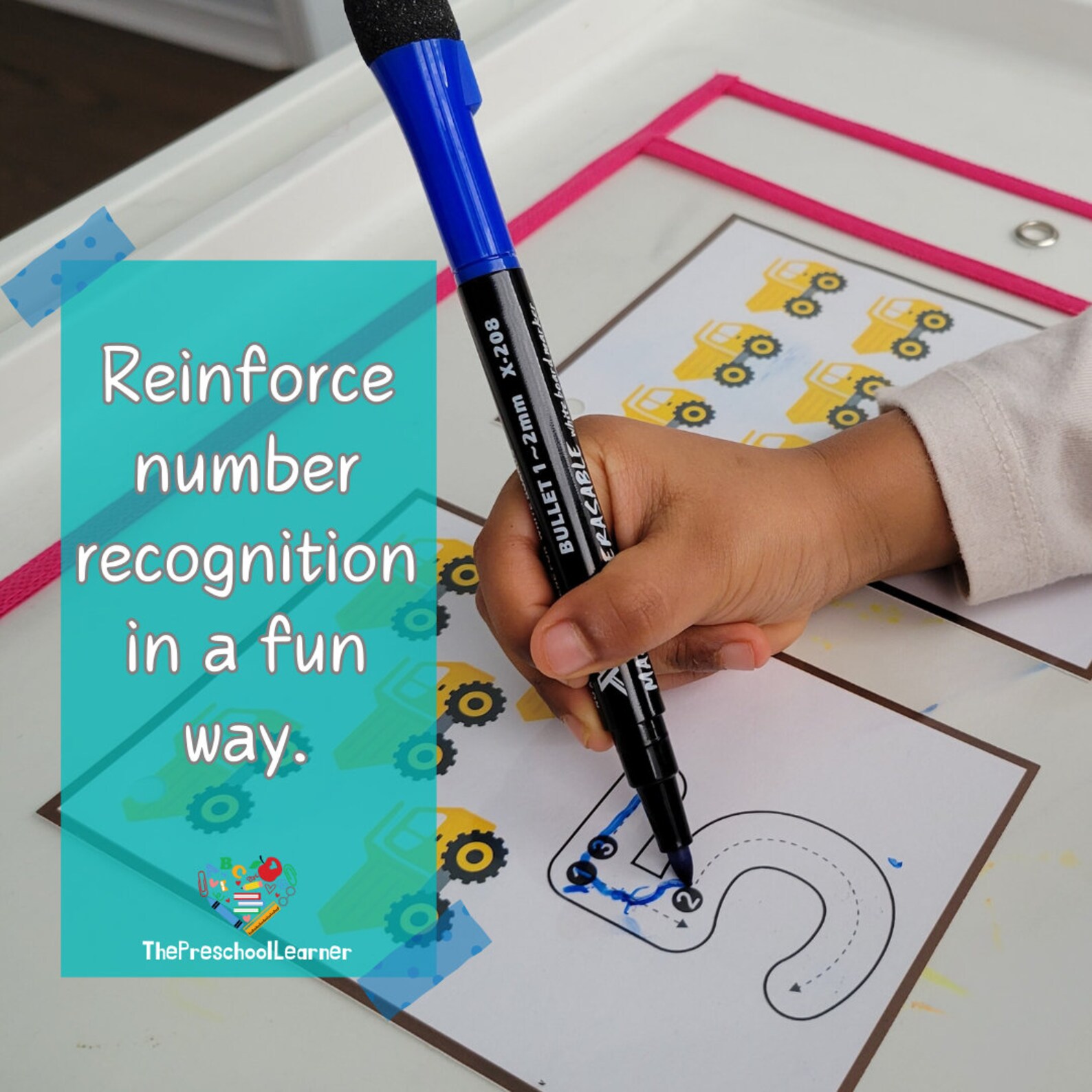 Number Tracing Printable Flashcards, 1 - 10 Counting Activity, Dump ...