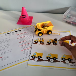 Construction Counting Worksheets 1 - 10 Preschool Number Matching ...