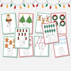 Number Tracing Printable Flashcards, 1 10 Counting Activity, Fun ...