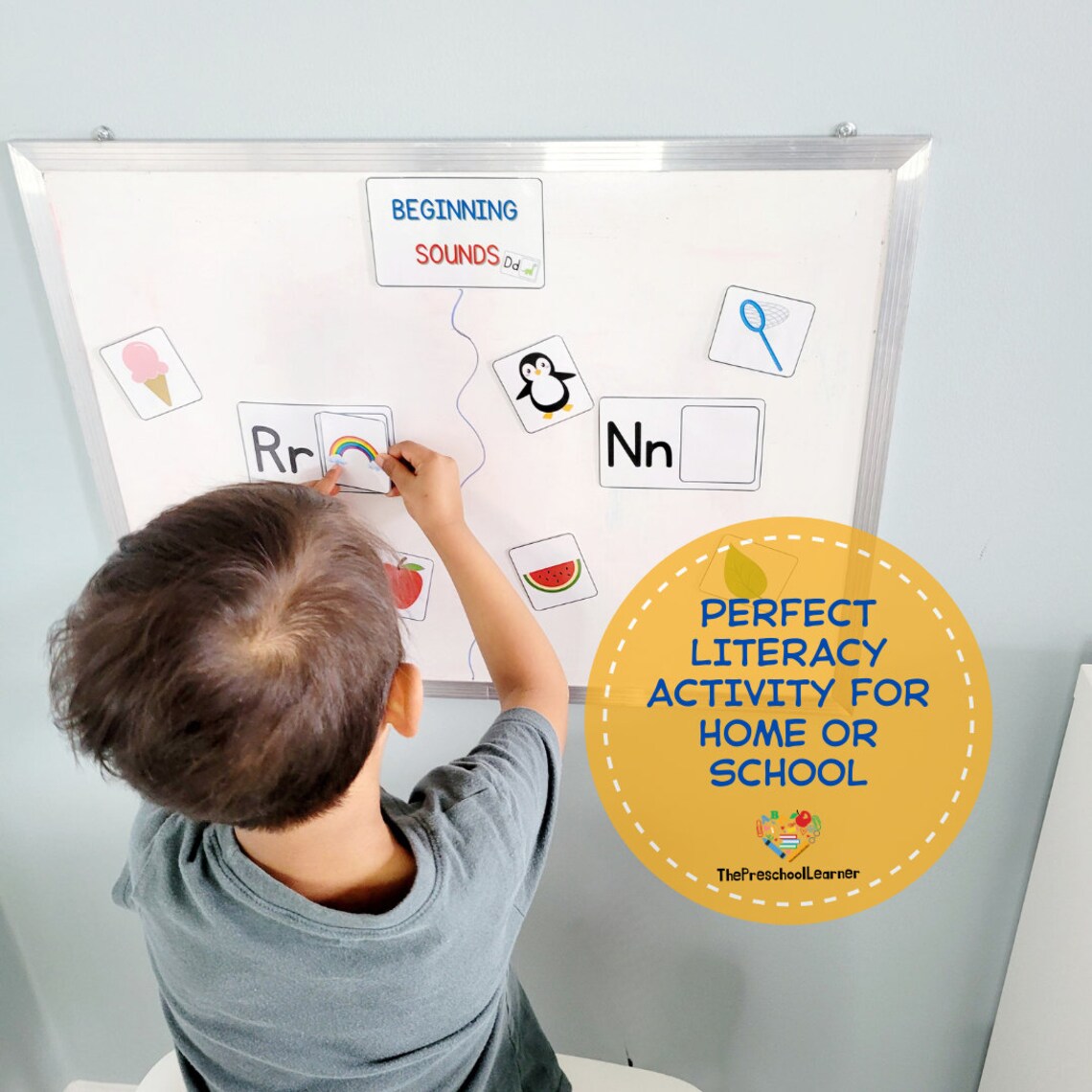 Beginning Sound Printable Activity, Educational Alphabet Game, Pre-k ...
