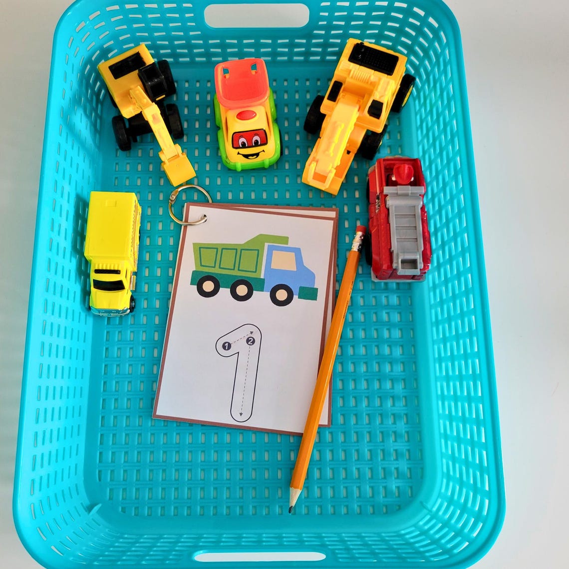 Trucks Number Tracing Flashcards: Kids Math Activity (PDF) - Etsy