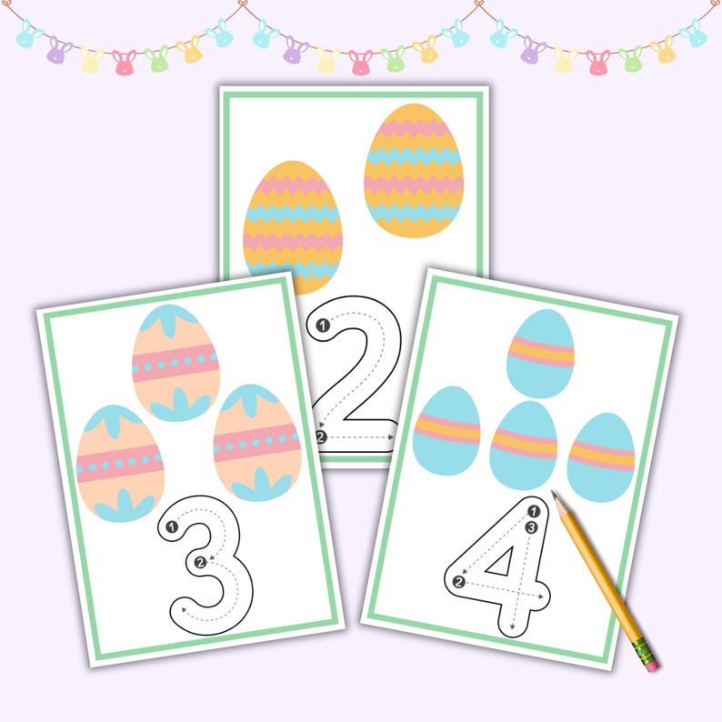 Number Tracing Printable Flashcards, 1 - 10 Counting Activity ...