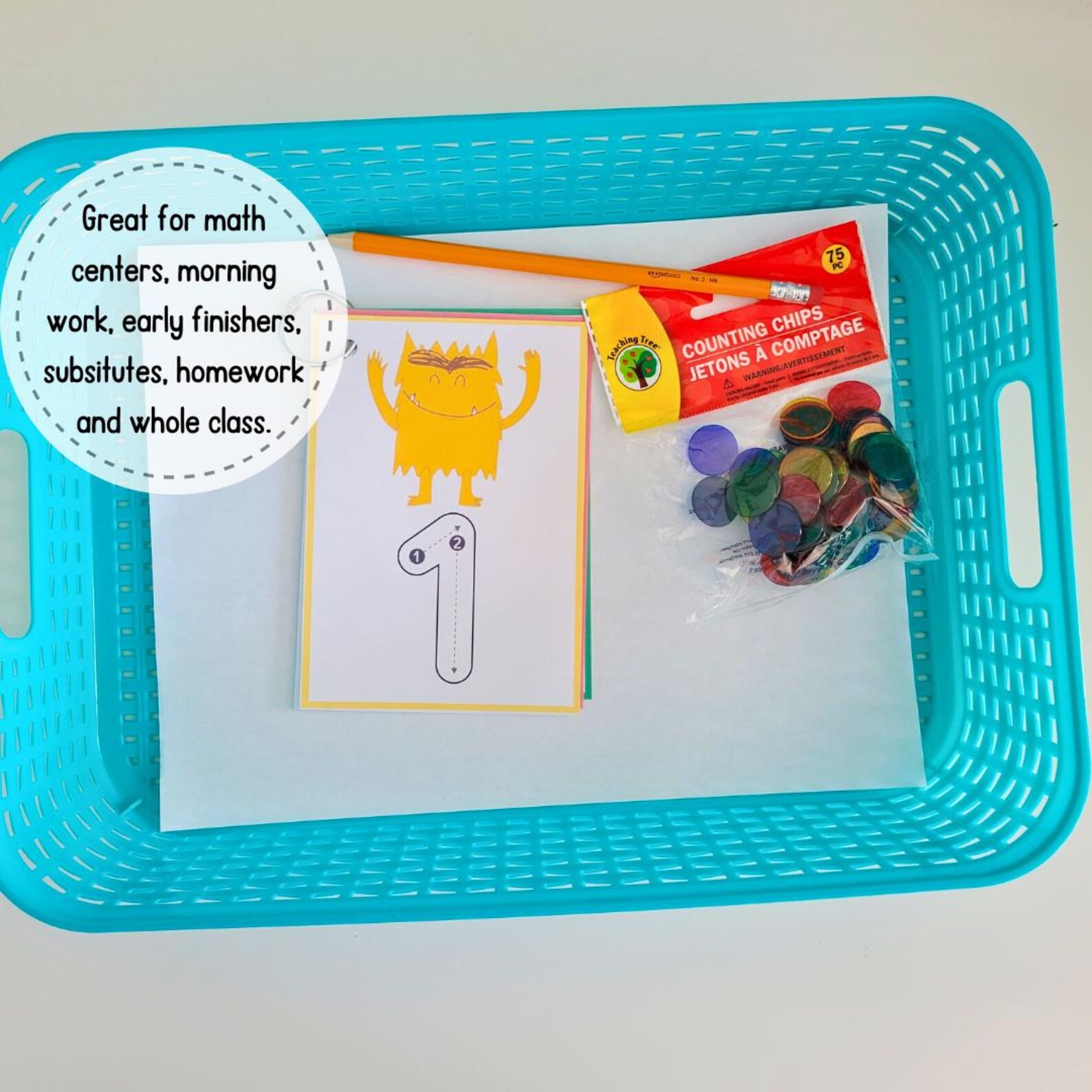 Number Tracing Printable Flashcards, 1 - 10 Counting Activity, Prek ...