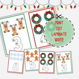 Number Tracing Printable Flashcards, 1 - 10 Counting Activity, Fun ...