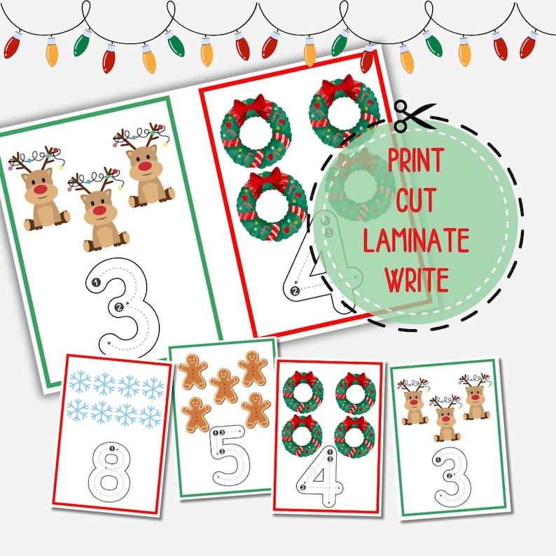 Number Tracing Printable Flashcards, 1 - 10 Counting Activity, Fun ...