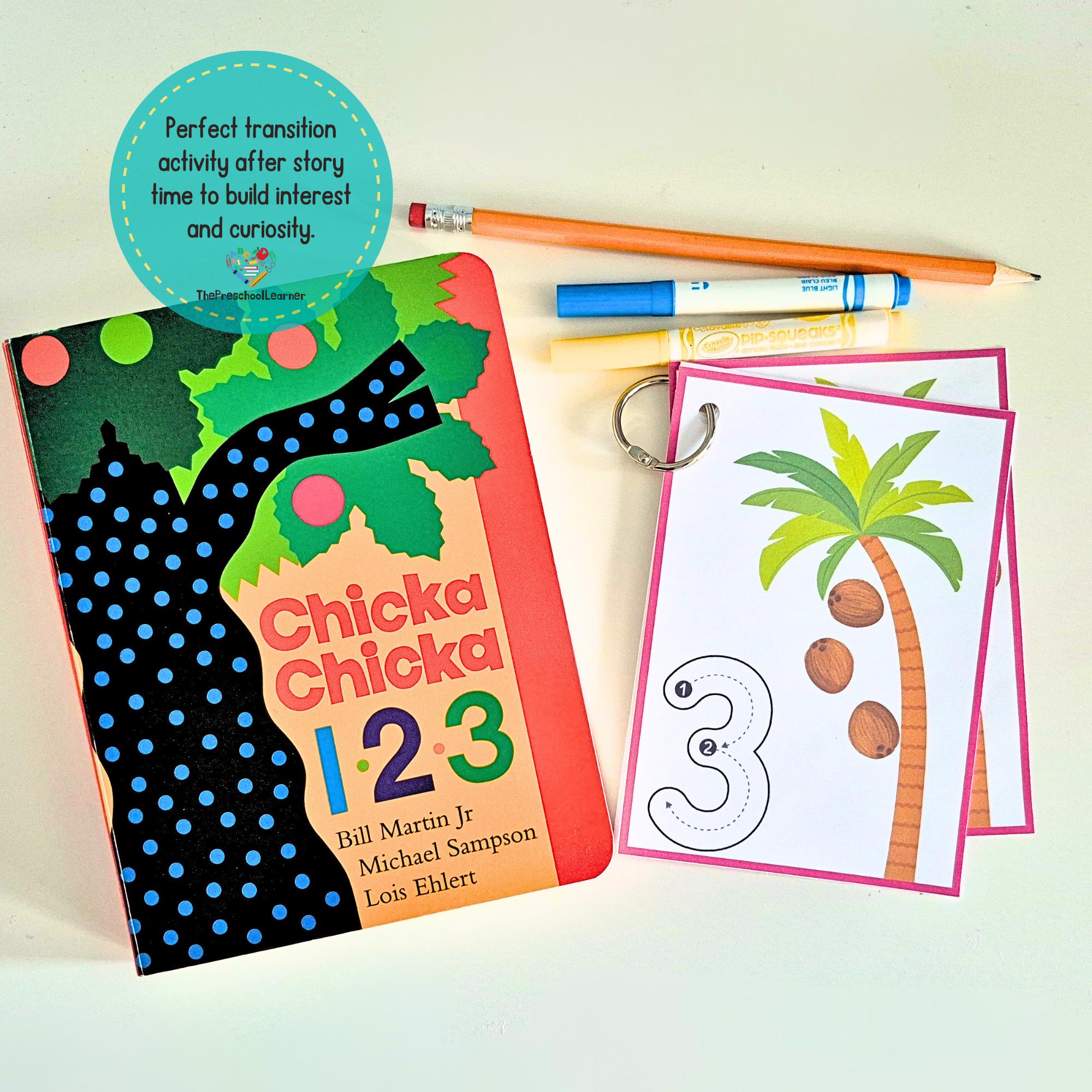 Number Tracing Flashcards: Coconut Counting Activity (PDF) - Etsy